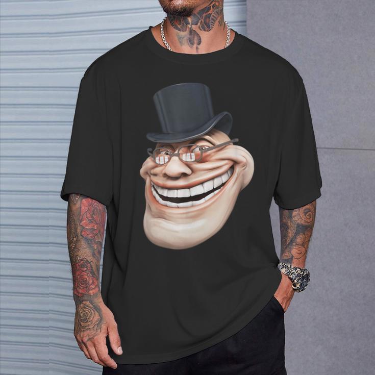 Trollge Trollface Troll Face Rage Comic Dank Meme T-Shirt - Monsterry