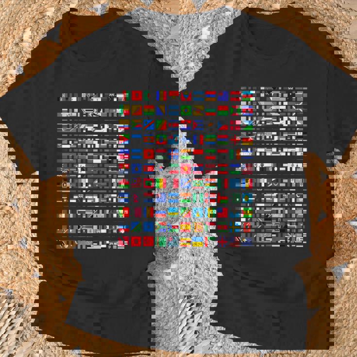 Cool Flags Of The World Countries International Flags Travel T-Shirt ...