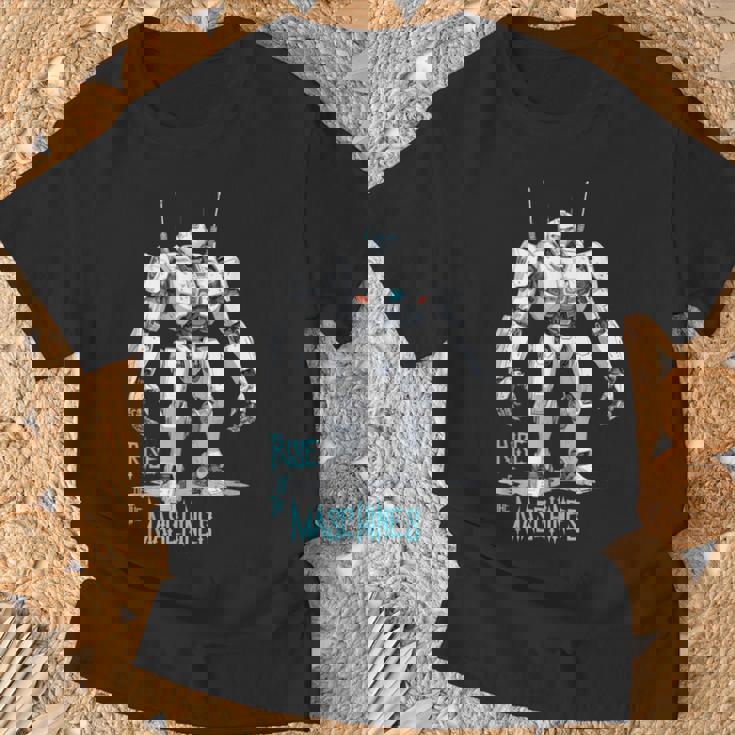 Futuristic Technology Warrior Battle Mech Sci-Fi Robot T-Shirt - Monsterry