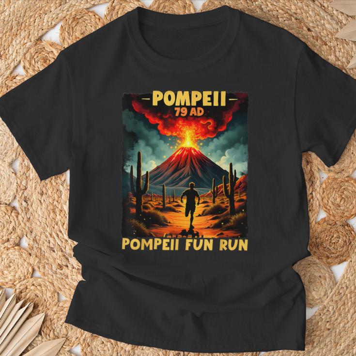 Geography Volcanologist Vintage Pompeii Fun Run Volcanology T-Shirt ...