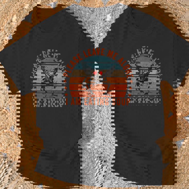 Mothman Eating Soup Please Leave Me Alone I Am Eating Soup T-Shirt | Mazezy