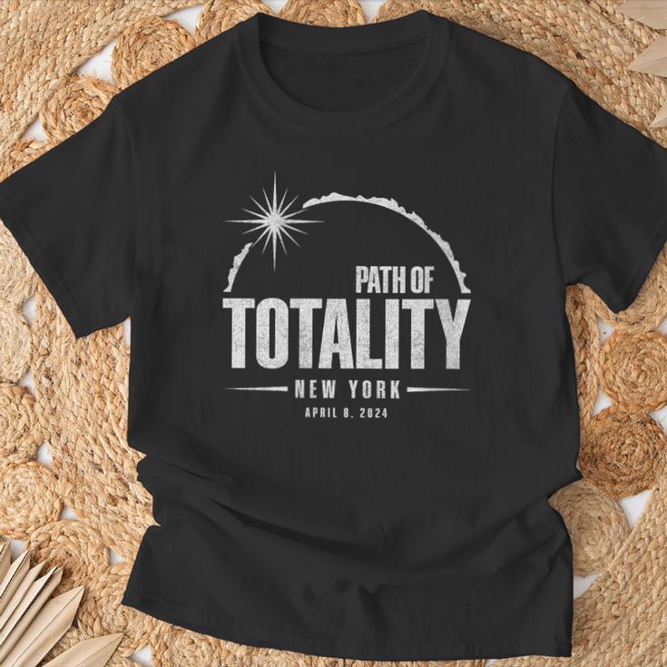 New York 2024 Eclipse Total Solar Eclipse 2024 T-Shirt - Monsterry