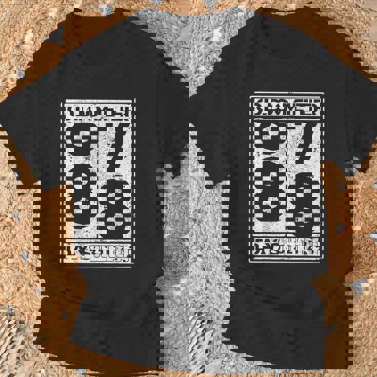 Oldometer 88 88Th Birthday 88 Years Old T-Shirt | Mazezy