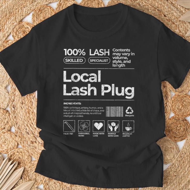Vintage Local Lash Plug Barcode Lash Artist Lash Tech Lash T-Shirt ...
