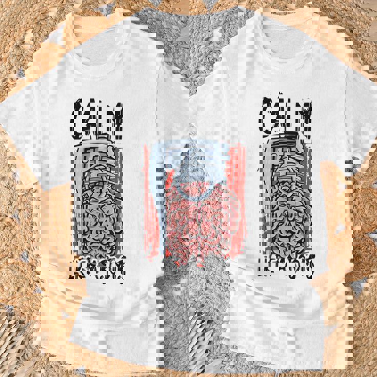 Calm Like A Bomb National Stress Awareness Month Grenade T-Shirt ...