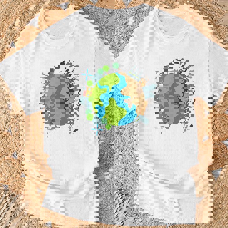 Clean Air Water Pollution Industrial Waste Renewable Energy T-Shirt ...